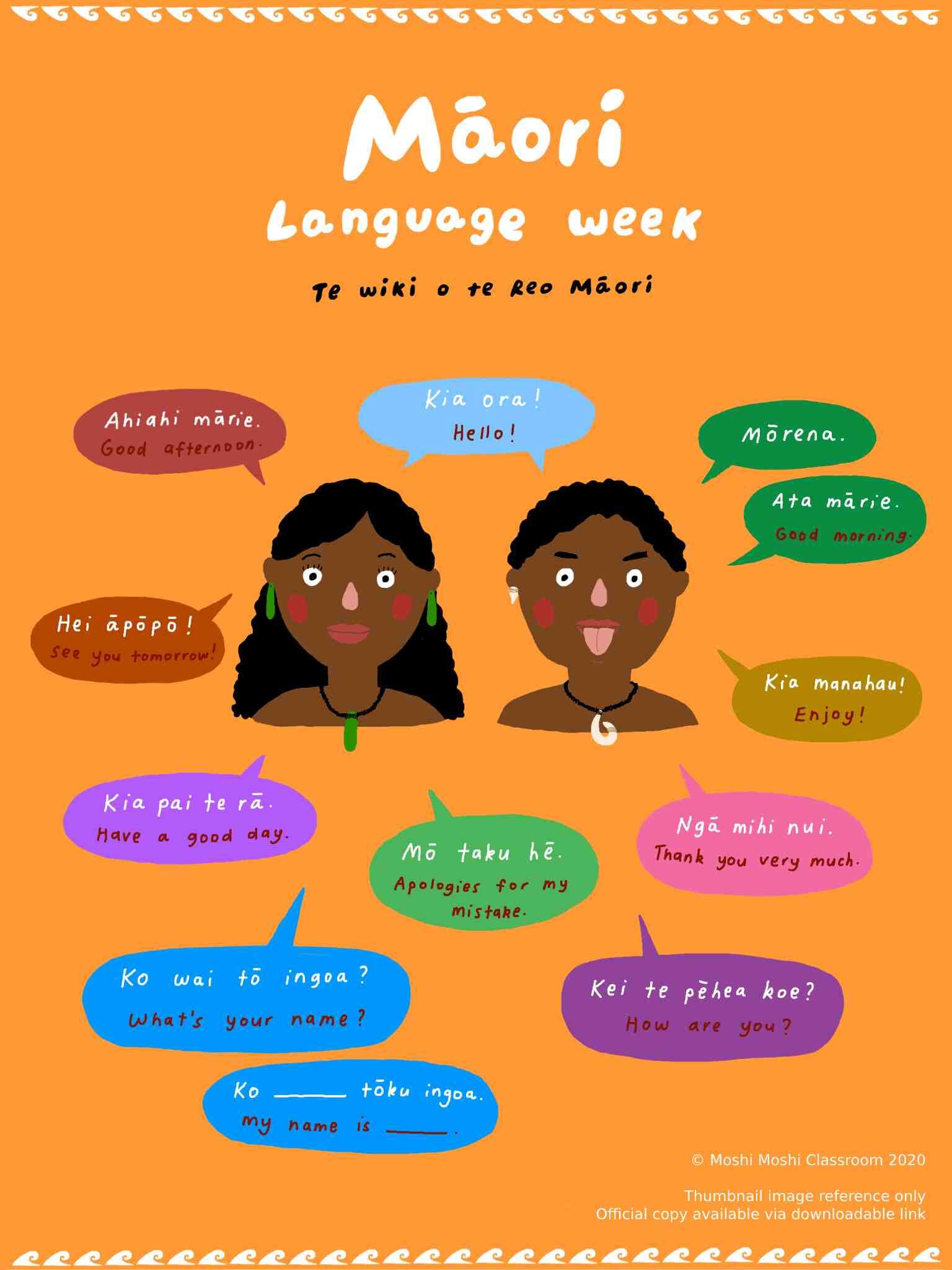 Māori Language Week — Moshi Moshi Classroom