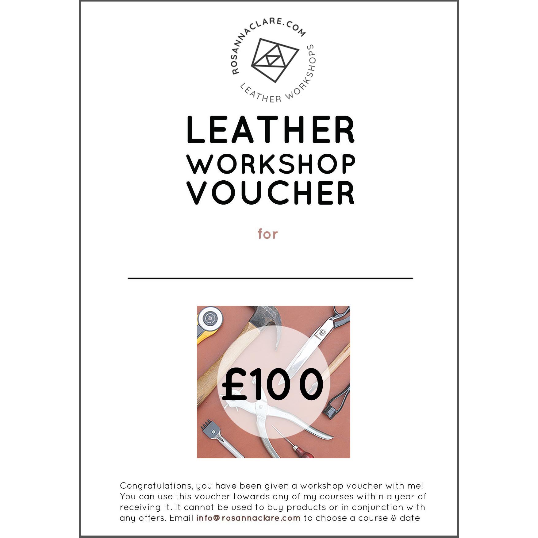 Leather Workshop Voucher — Rosanna Clare Leather Workshops