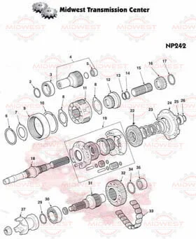 NP242 Rebuilt Transfer Case - Remanufactured Replacement