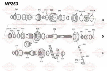 NP263 Chevrolet GMC Transfer Case — Midwest Transmission Center