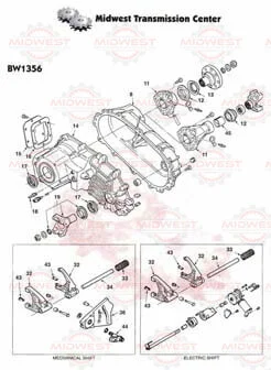 BW1356 Transfer Case Ford
