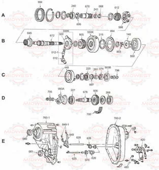BW4405 Transfer Case Ford