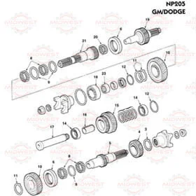 NP205 Transfer Case | Heavy-Duty Remanufactured Replacement