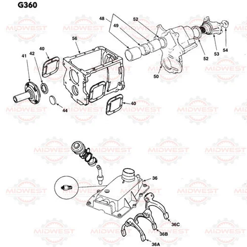 Getrag G360 Manual Transmission Parts Illustration
