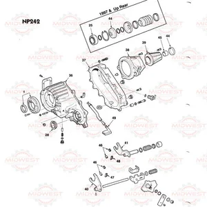 NP242 Transfer Case Parts Illustration