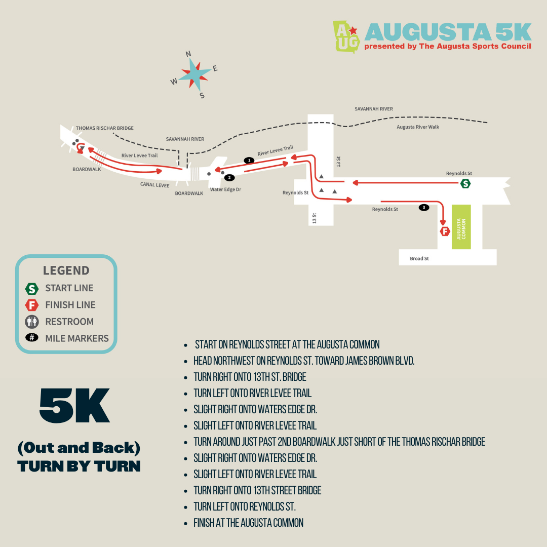 Race Course Maps — Augusta Half Marathon/10K/5K