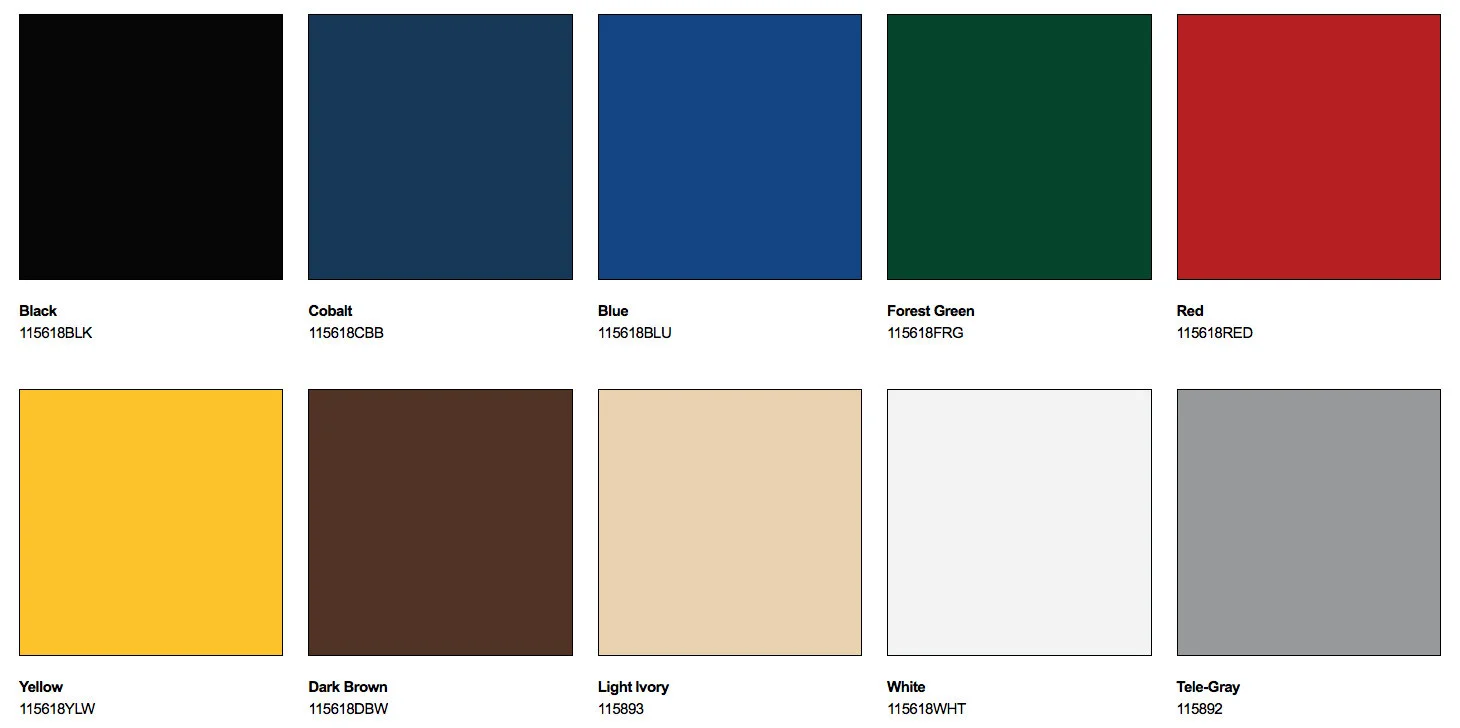 Fabric and Pole Colors — NT Sports Group, Inc.