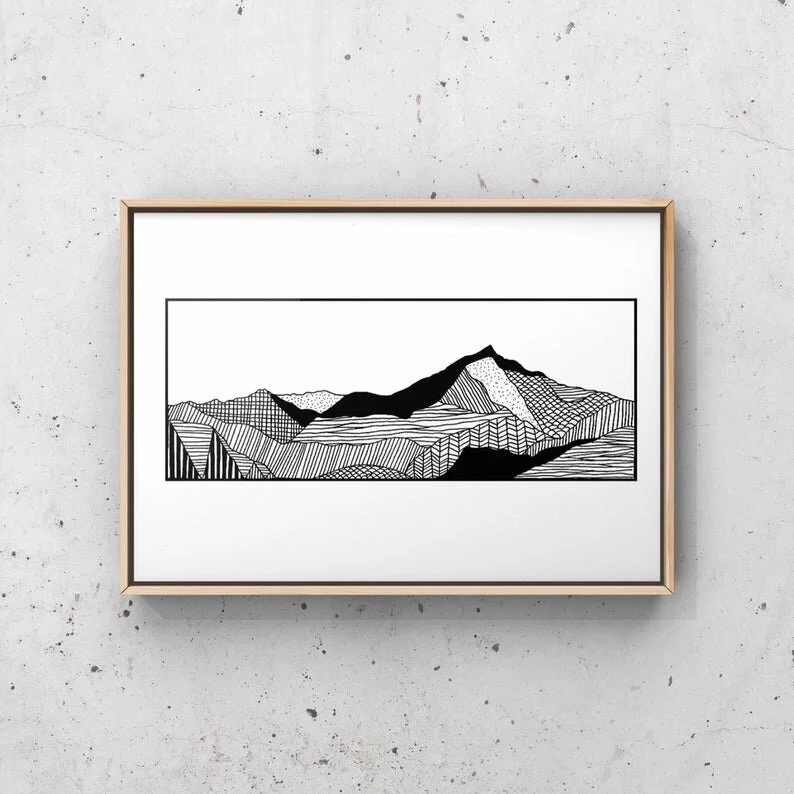 Offa’s Dyke National Trail Corkboard Print | Corcfwrdd Llwybr Clawdd ...