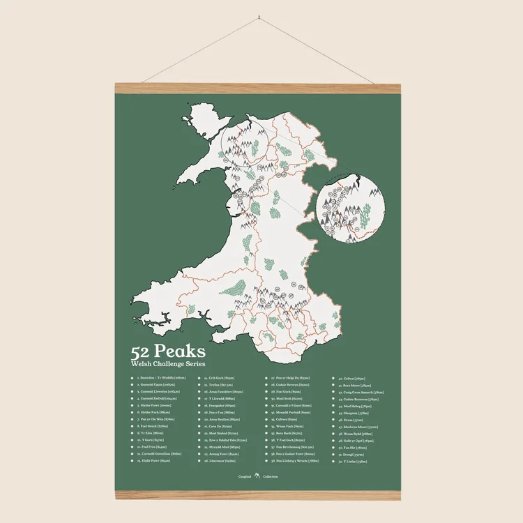 Marilyns Cymru | The Welsh Marilyns A3 Poster — Casgliad - Contemporary ...