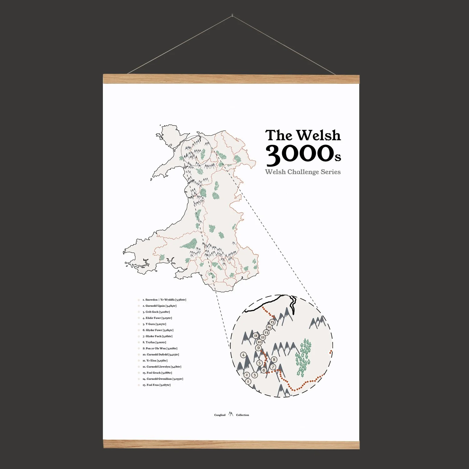 52 Peaks mountain challenge — Casgliad - Contemporary Welsh Design