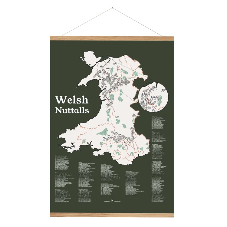 Marilyns Cymru | The Welsh Marilyns A3 Poster — Casgliad - Contemporary ...