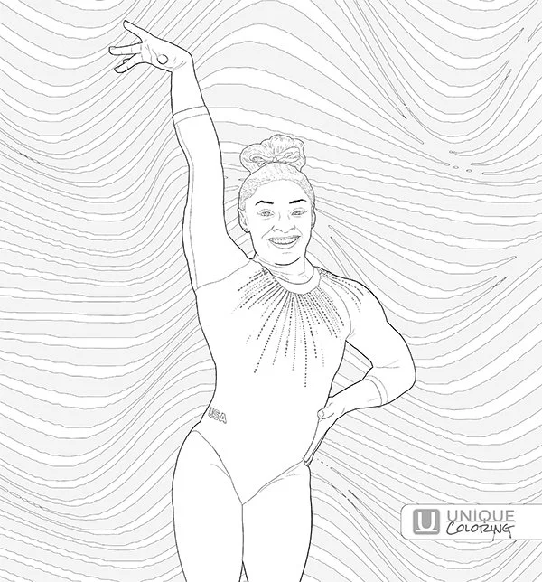 Simone Biles: The Most Decorated Gymnast in U.S. History — Unique Coloring