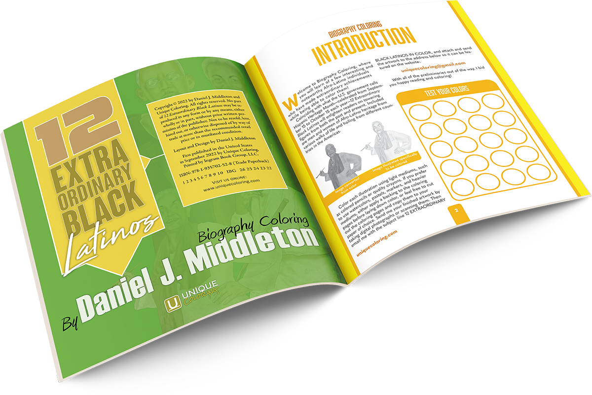 12 Extraordinary Black Latinos — Unique Coloring