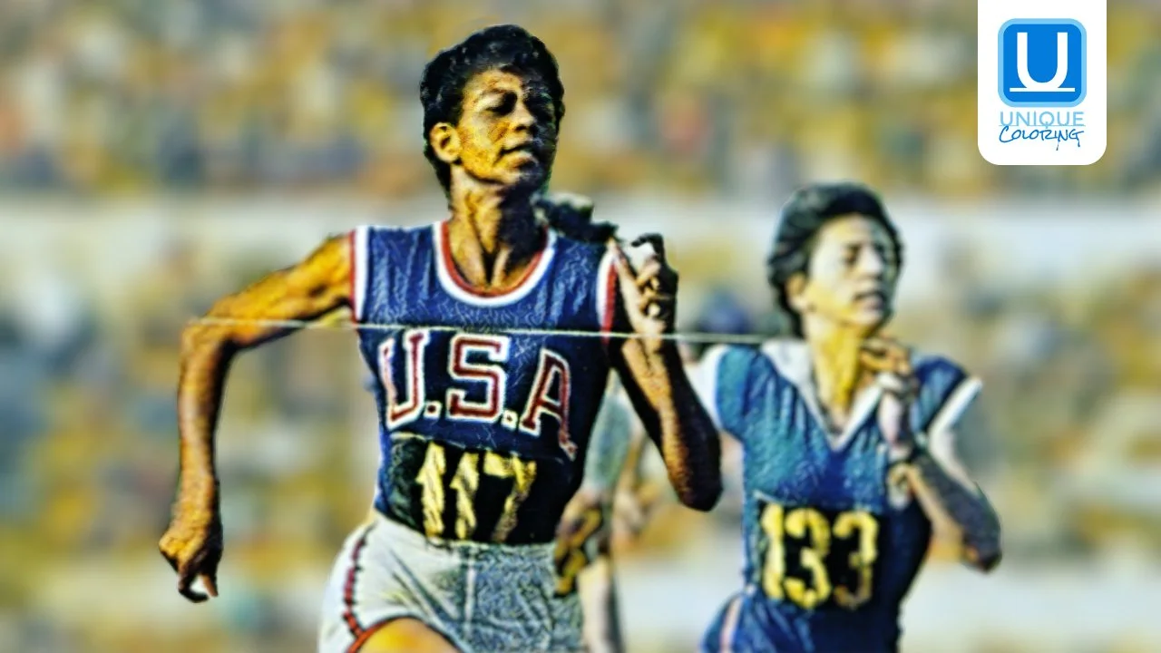 Wilma Rudolph: The Fastest Woman in the World — Unique Coloring