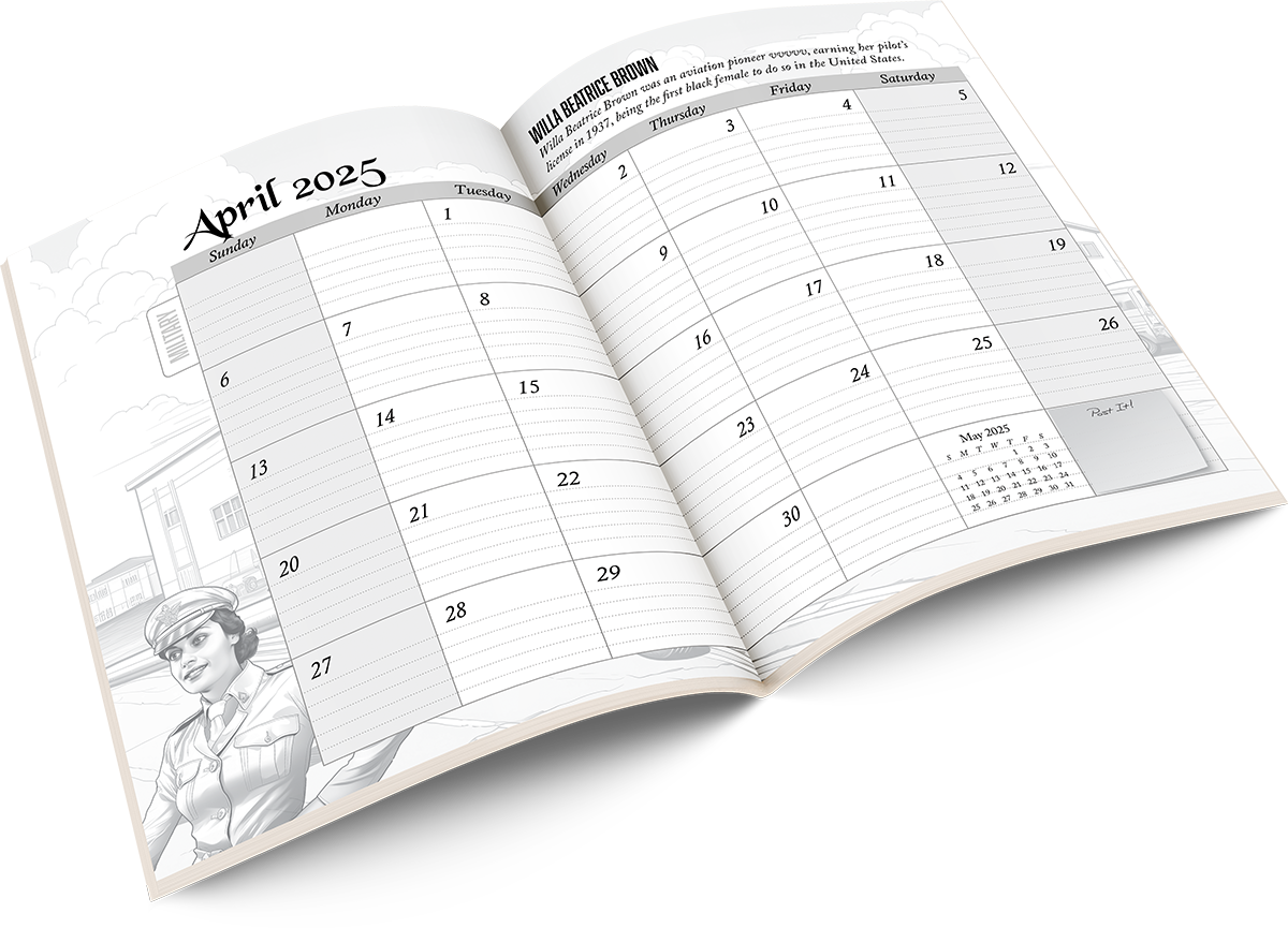 2025–2027 Monthly Planner — Unique Coloring