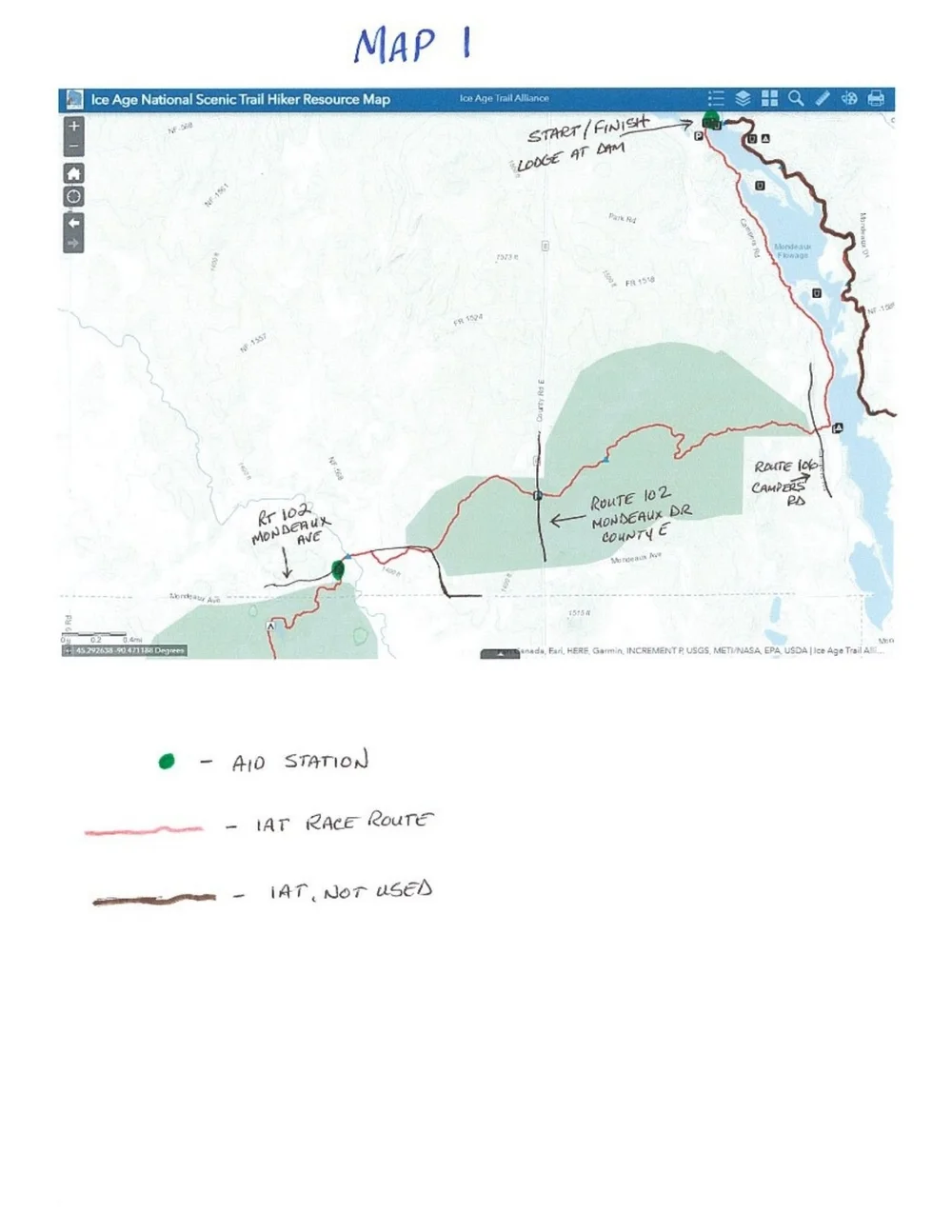 Course Map — Midwest States 100