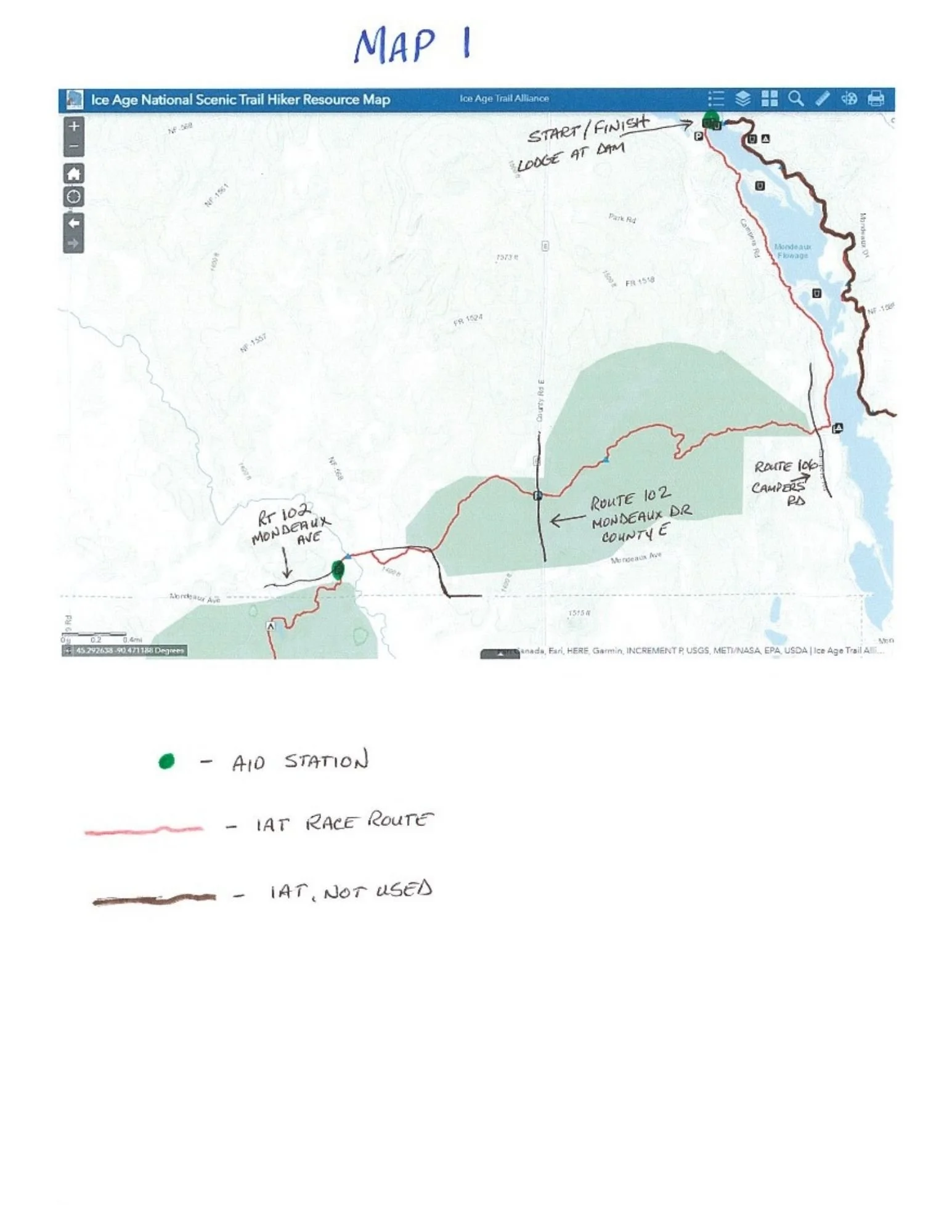 Course Map — Midwest States 100