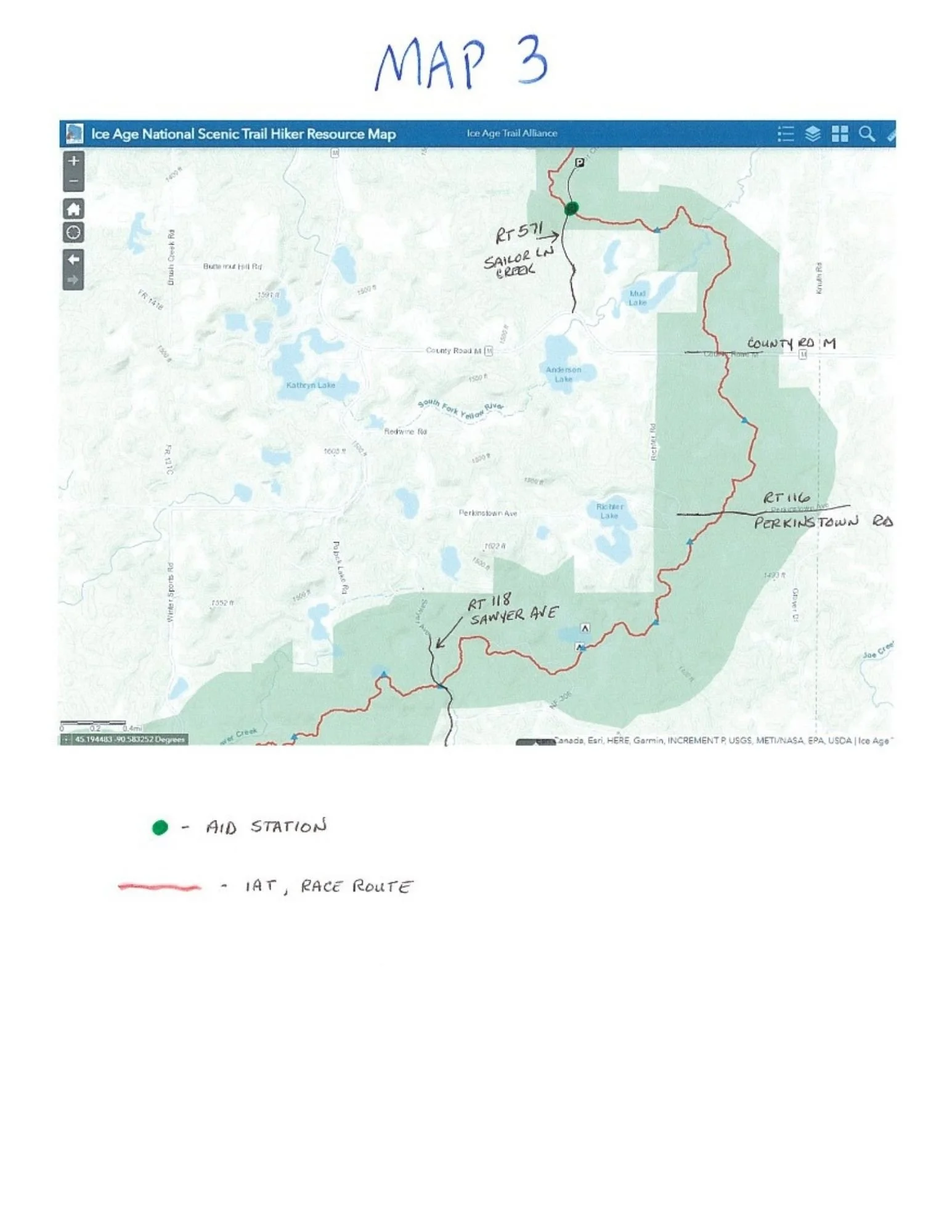 Course Map — Midwest States 100