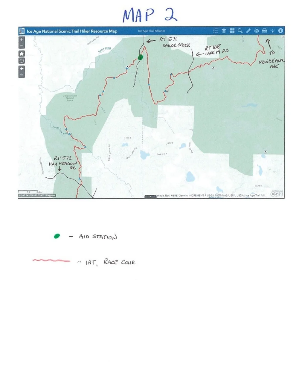 Course Map — Midwest States 100