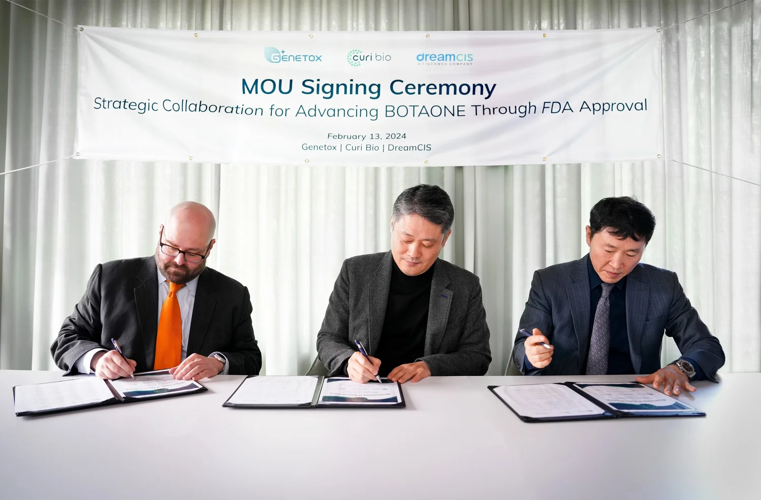 Curi Bio, Genetox, and DreamCIS Sign MOU for Strategic Collaboration on ...