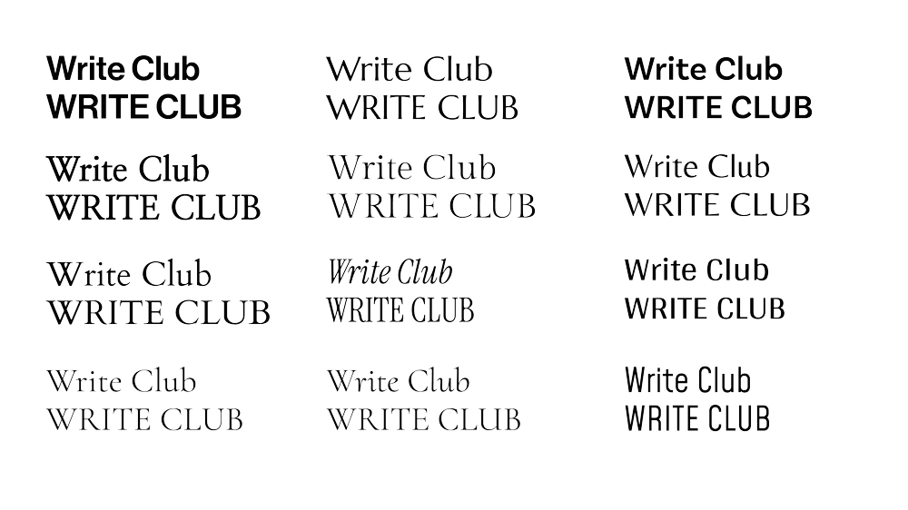 Write Club — Alexandra Lunn Studio