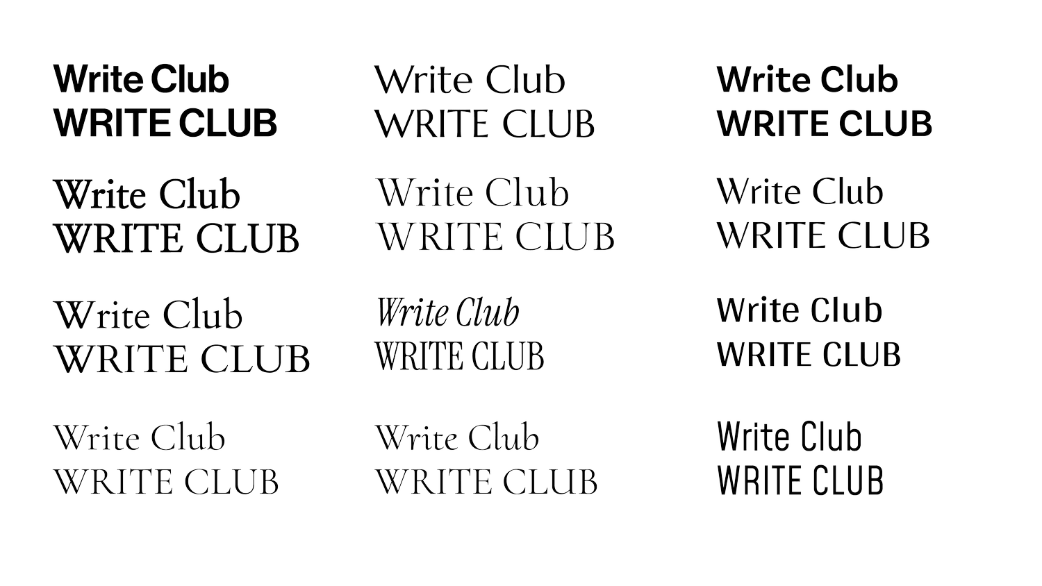 Write Club — Alexandra Lunn Studio