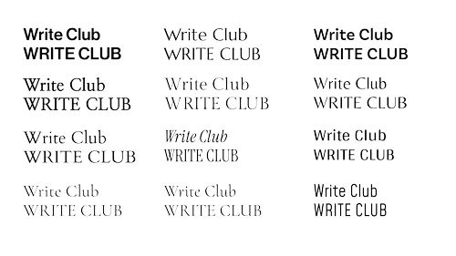 Write Club — Alexandra Lunn Studio