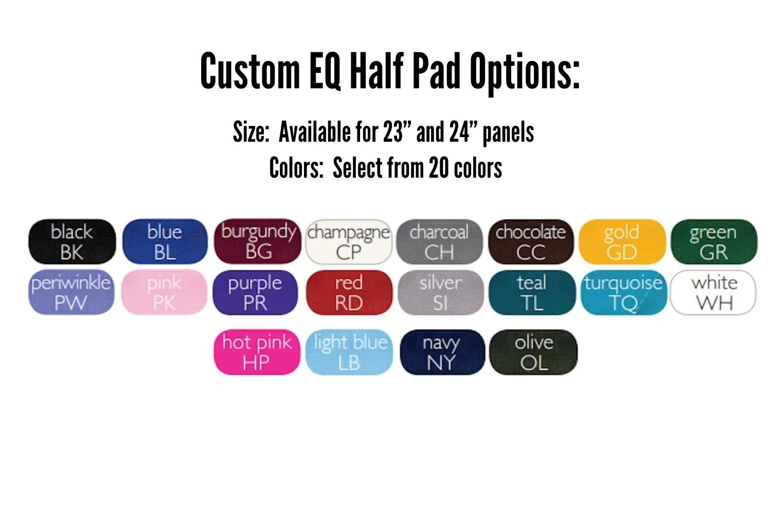 Saddle Pads — EQ Saddle Science