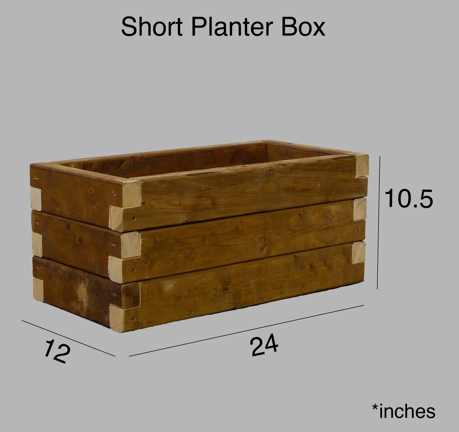 Small Wood Planter Boxes Valley Small Square Planter – Churnet