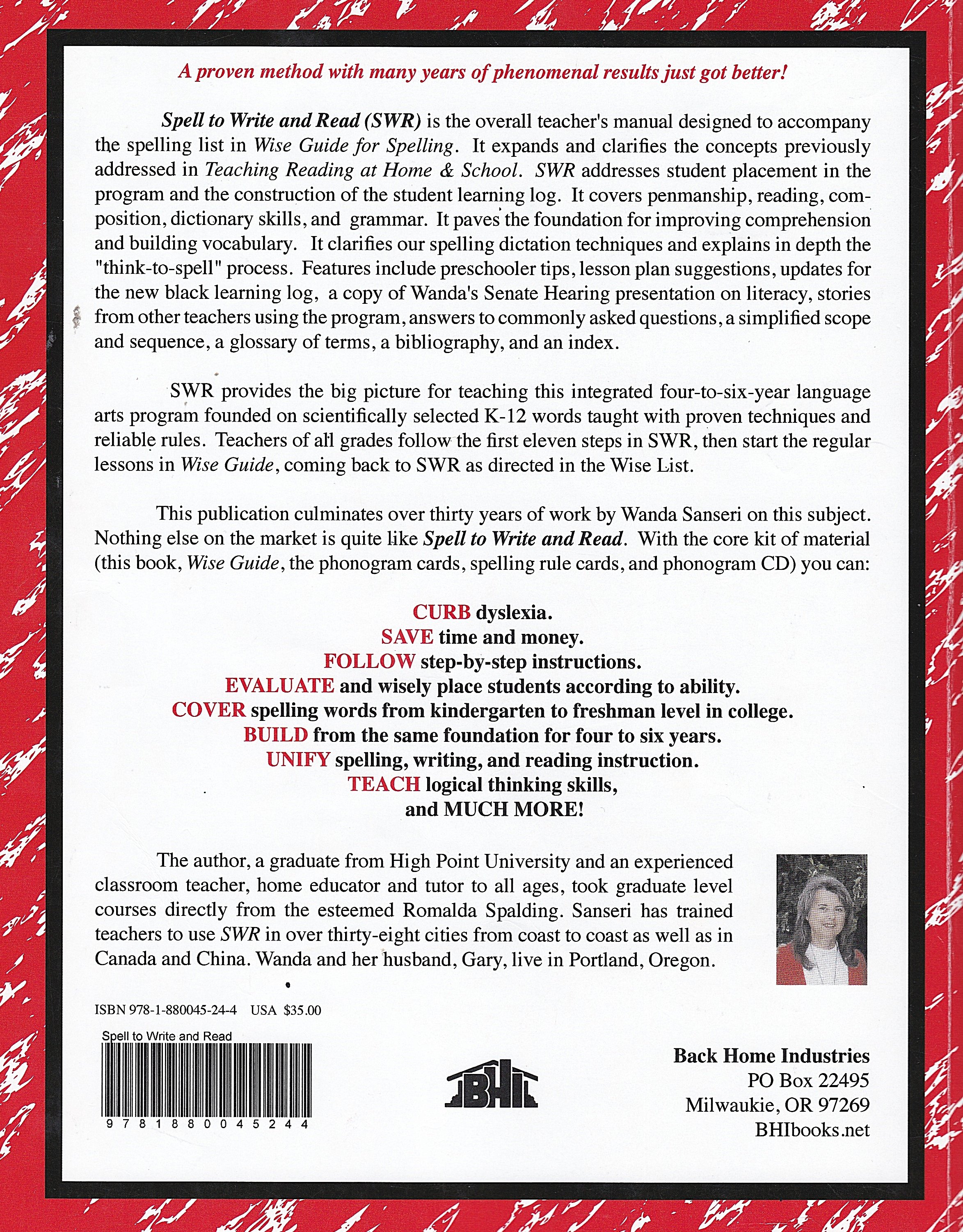 Spell to Write and Read SWR Spelling Curriculum Supplies — Wise Spelling