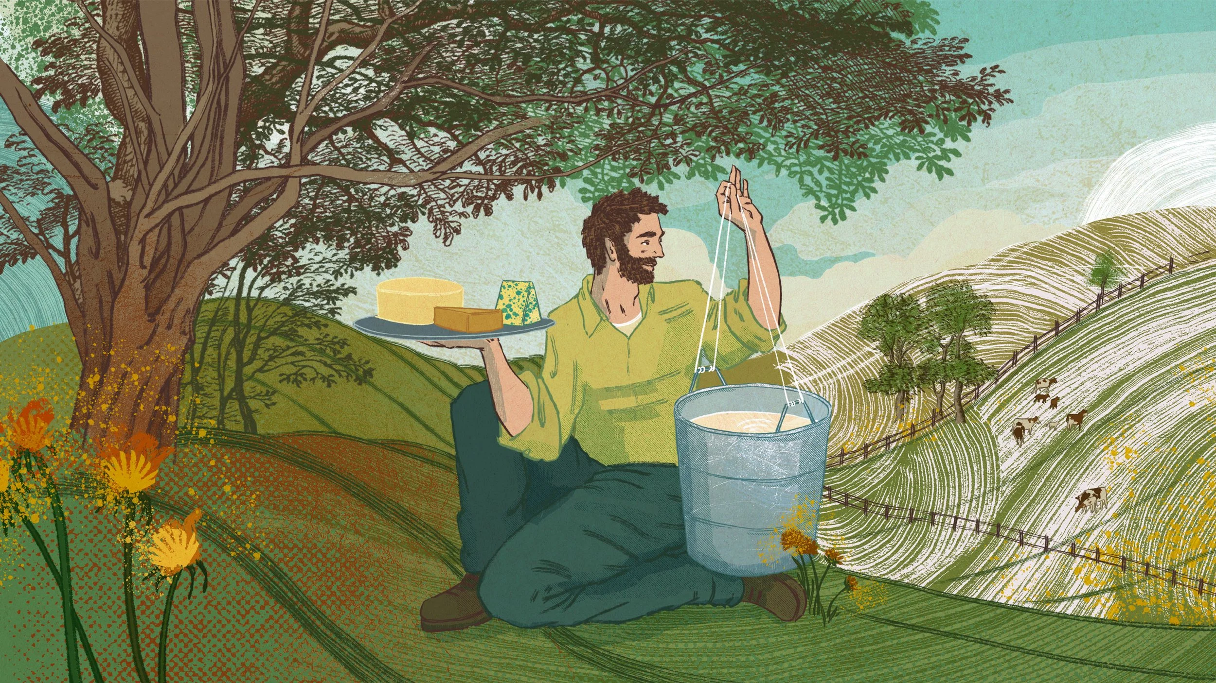 Wellcome Collection: Milk (India) — CAT O'NEIL // Illustration