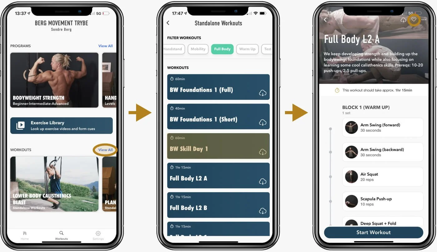 Using modules & workouts instead of programs — BERG MOVEMENT
