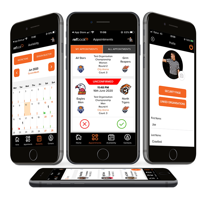 refbook | Referee and Umpire management software