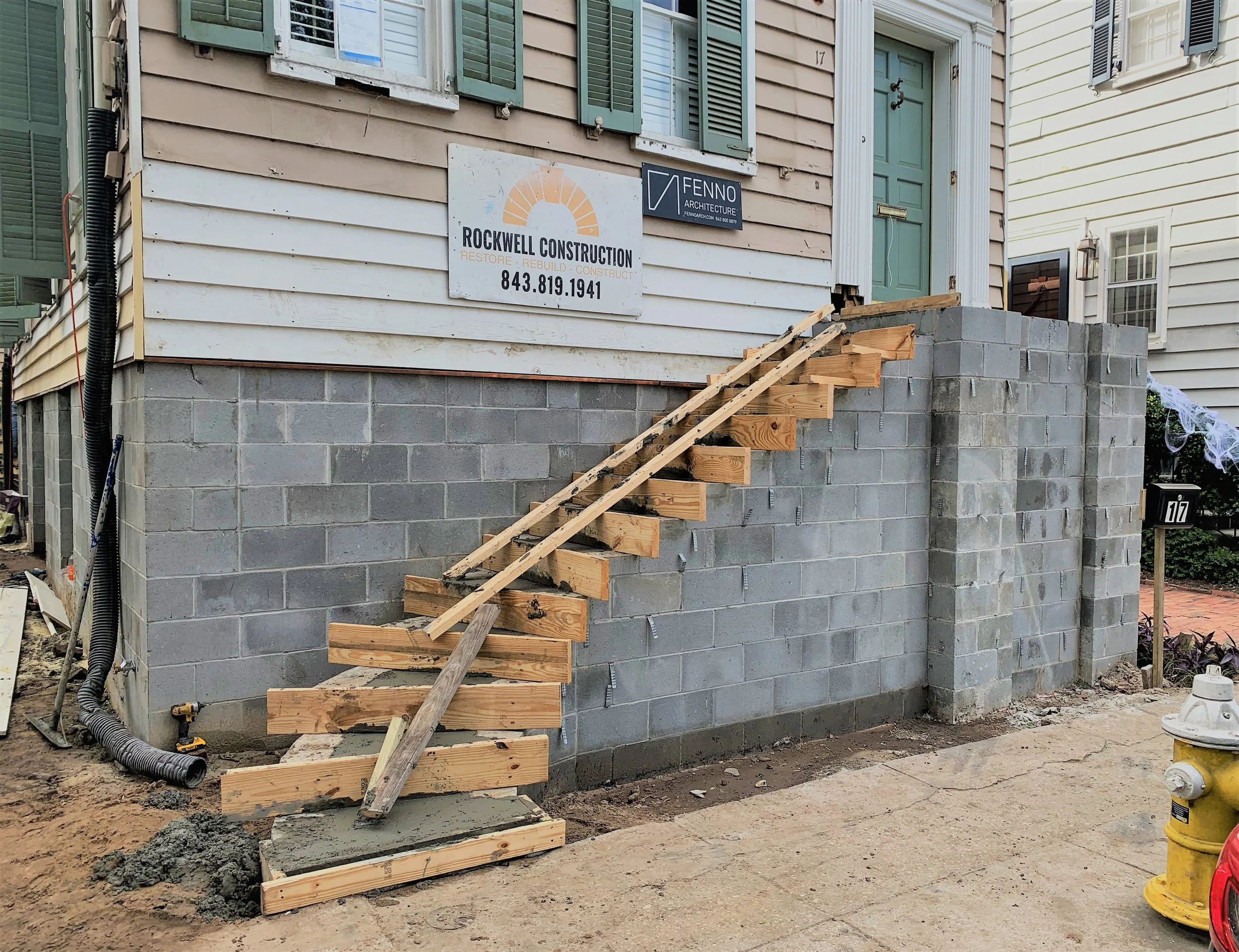 Downtown Charleston - Lifted & Renovated House — Fenno Architecture