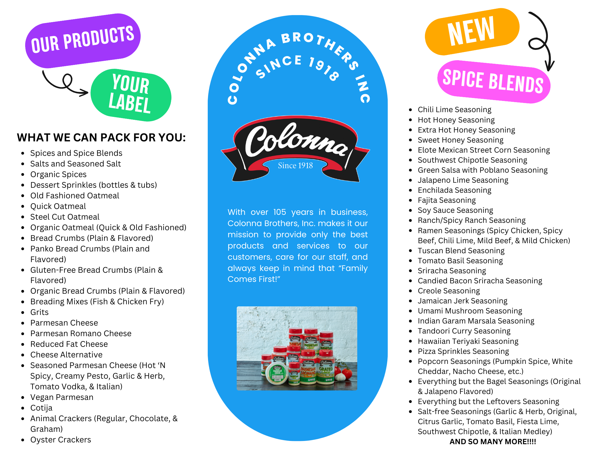 Colonna Brothers - Products