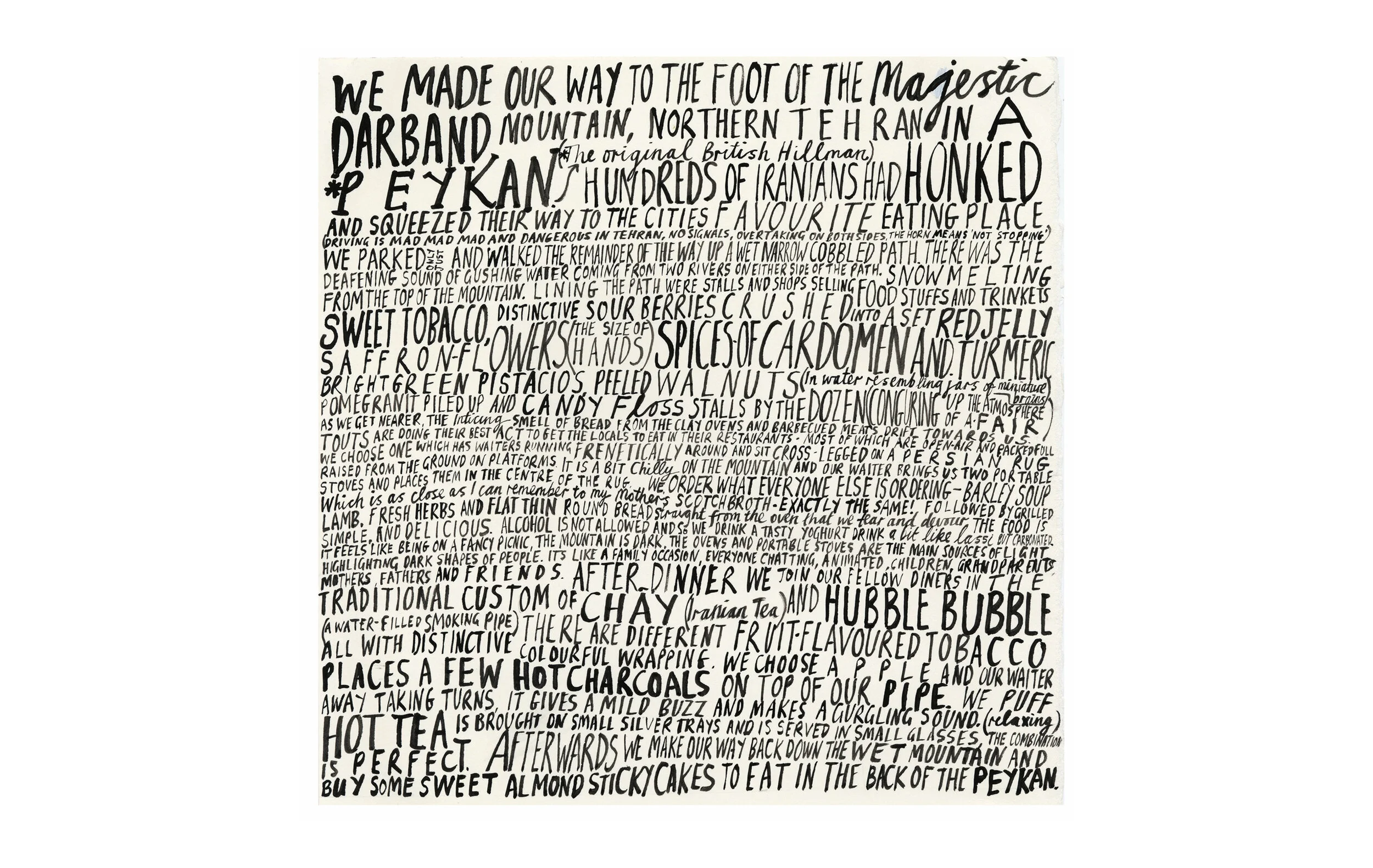 HANDWRITING PROJECTS — Marion Deuchars