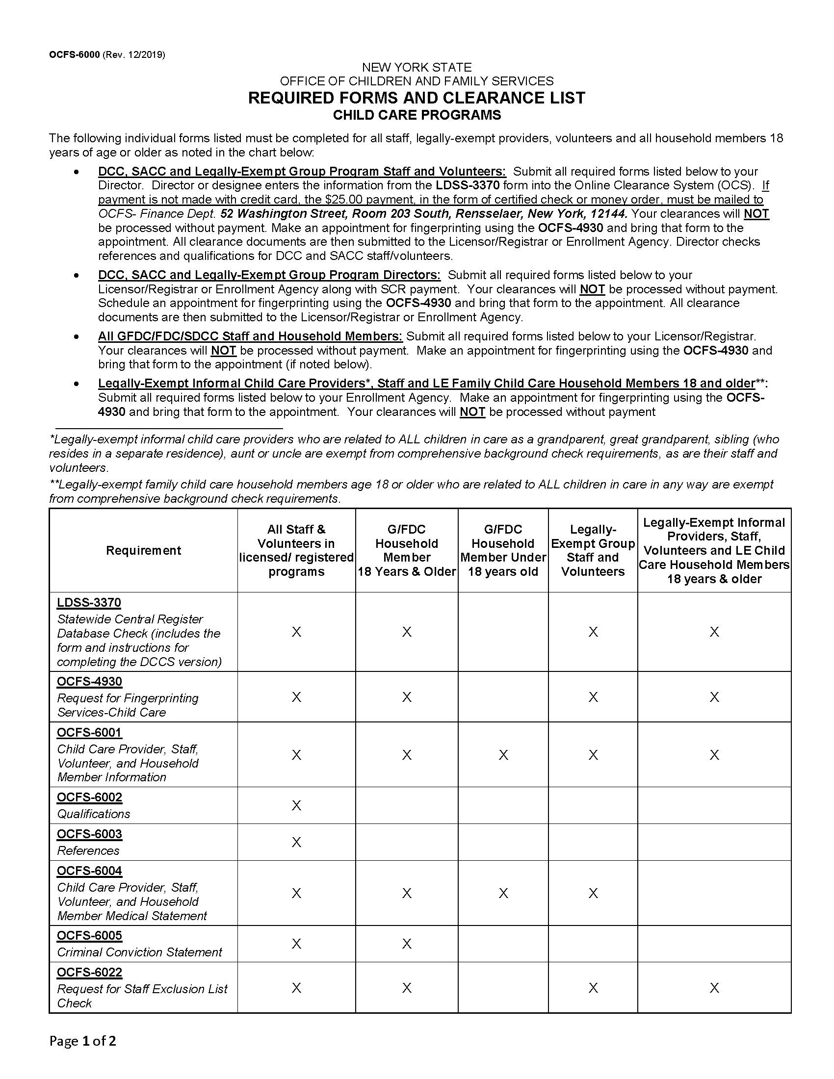 OCFS-6000 Packet Instructions — COALITION FOR HISPANIC FAMILY SERVICES