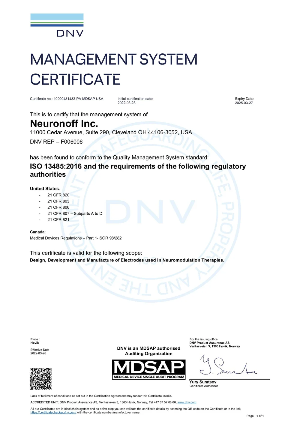 Quality — Relief Simplified | Neuronoff