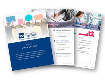How-to create a nonprofit donor survey- eGuide — Innovative NonProfit
