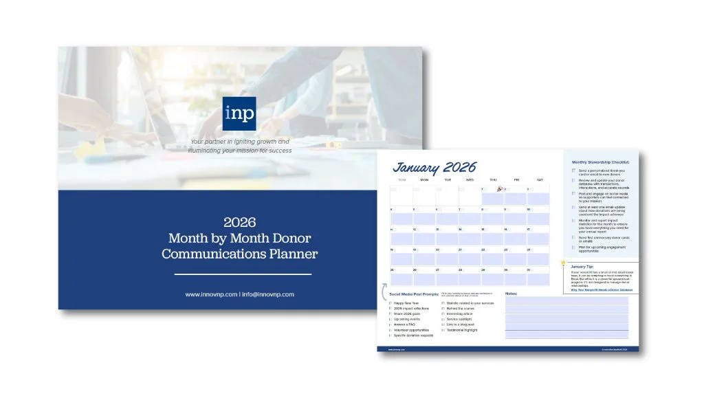 2026 Nonprofit Donor Communications Calendar — Innovative NonProfit