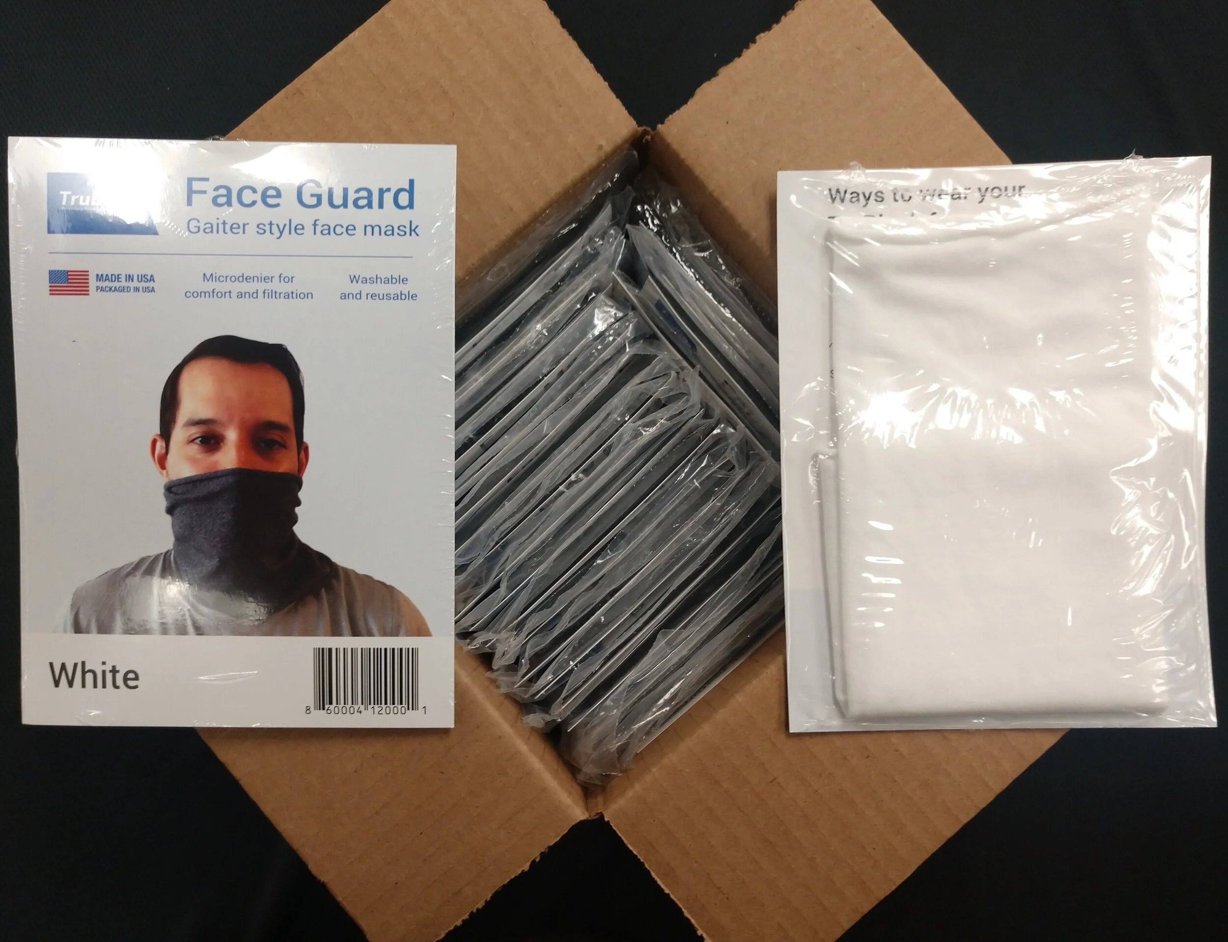 TruBlock Gaiter Style Face Mask - 25 OR 50 units, READY FOR RESALE ...