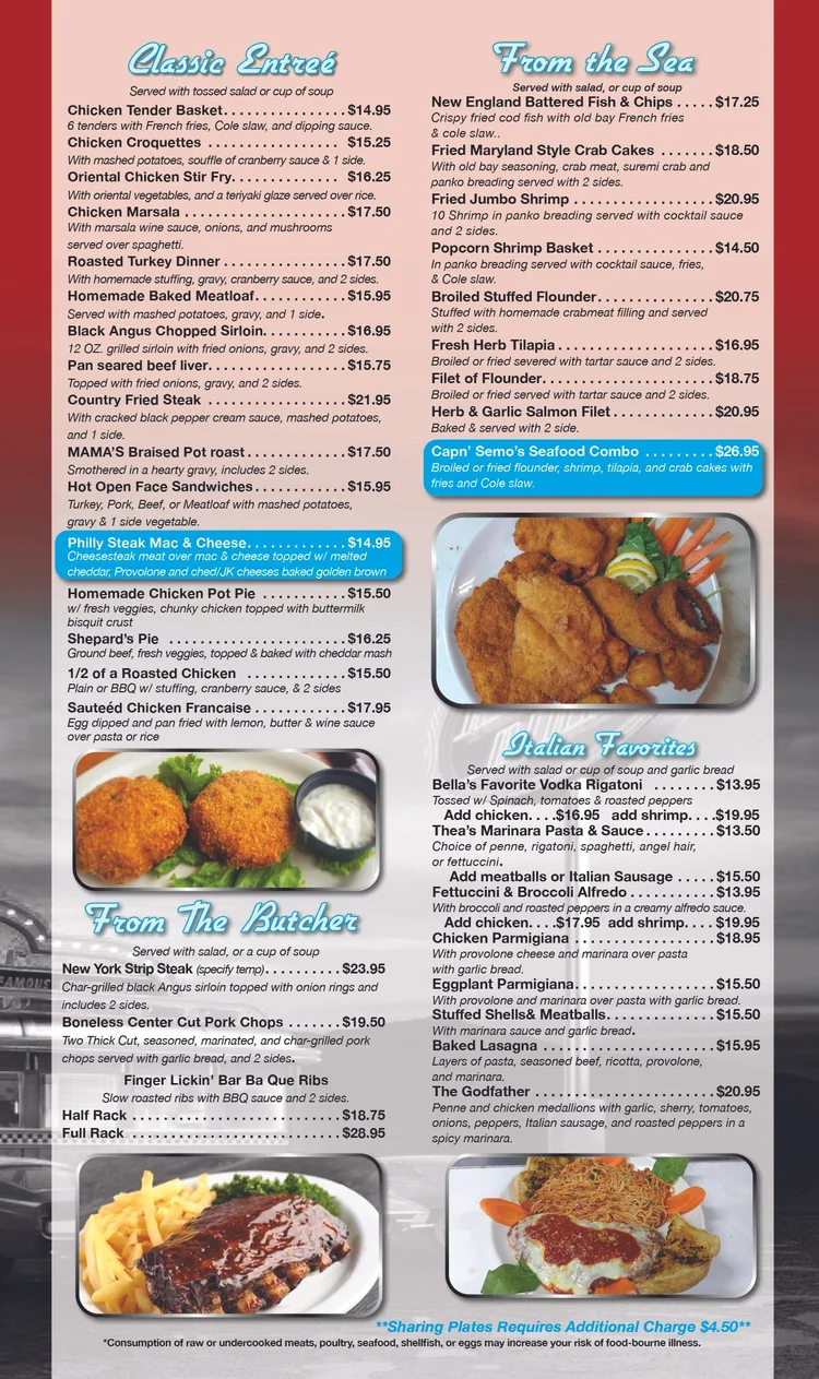 Menu 1 — Quaker Diner