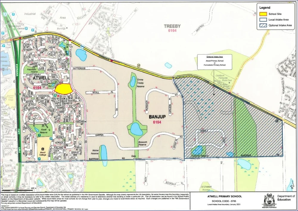 Local Intake Area — Atwell Primary School