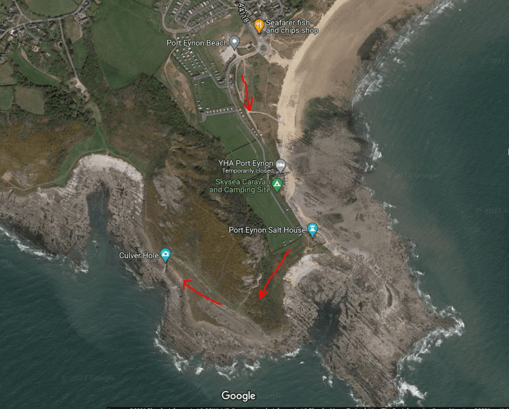 How to reach Culver Hole on the Gower Peninsula — Oh What A Knight
