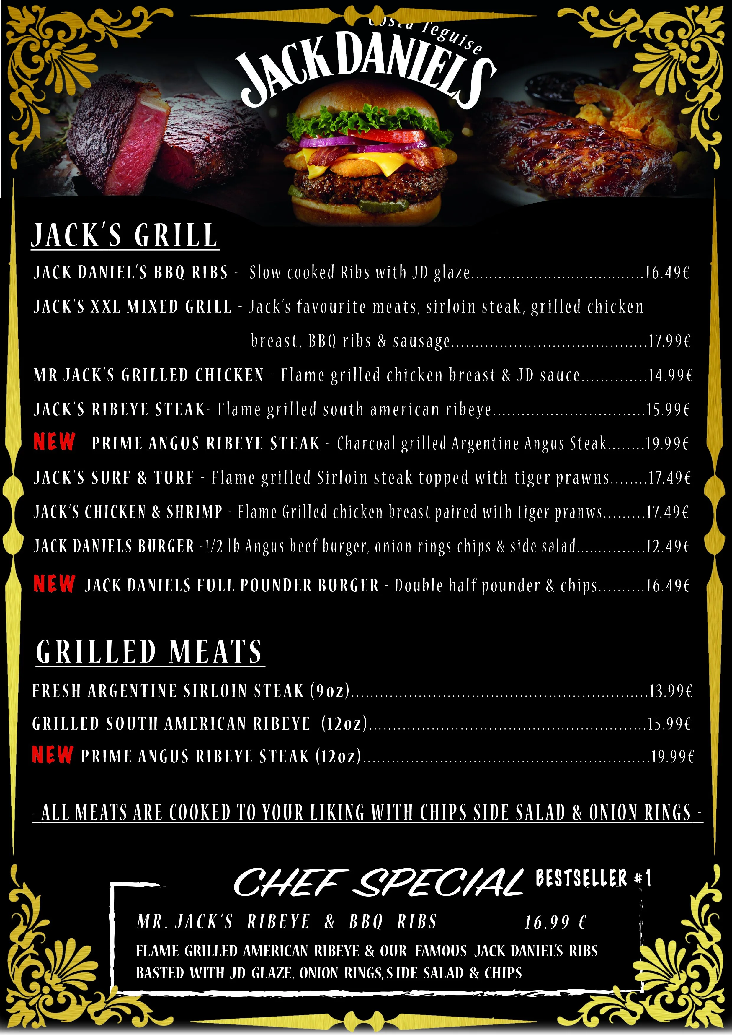 menu — the fuel stop