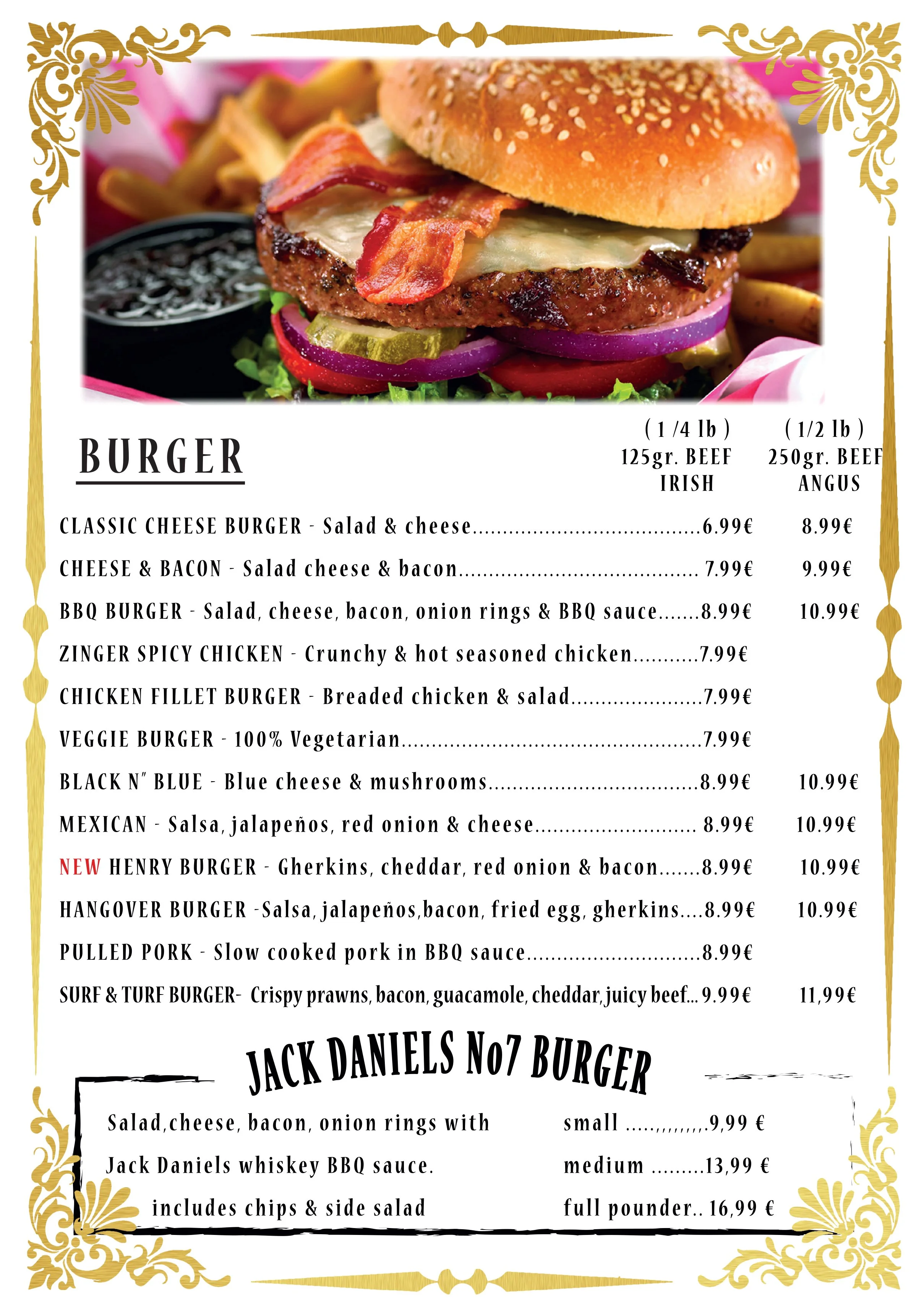 menu — the fuel stop