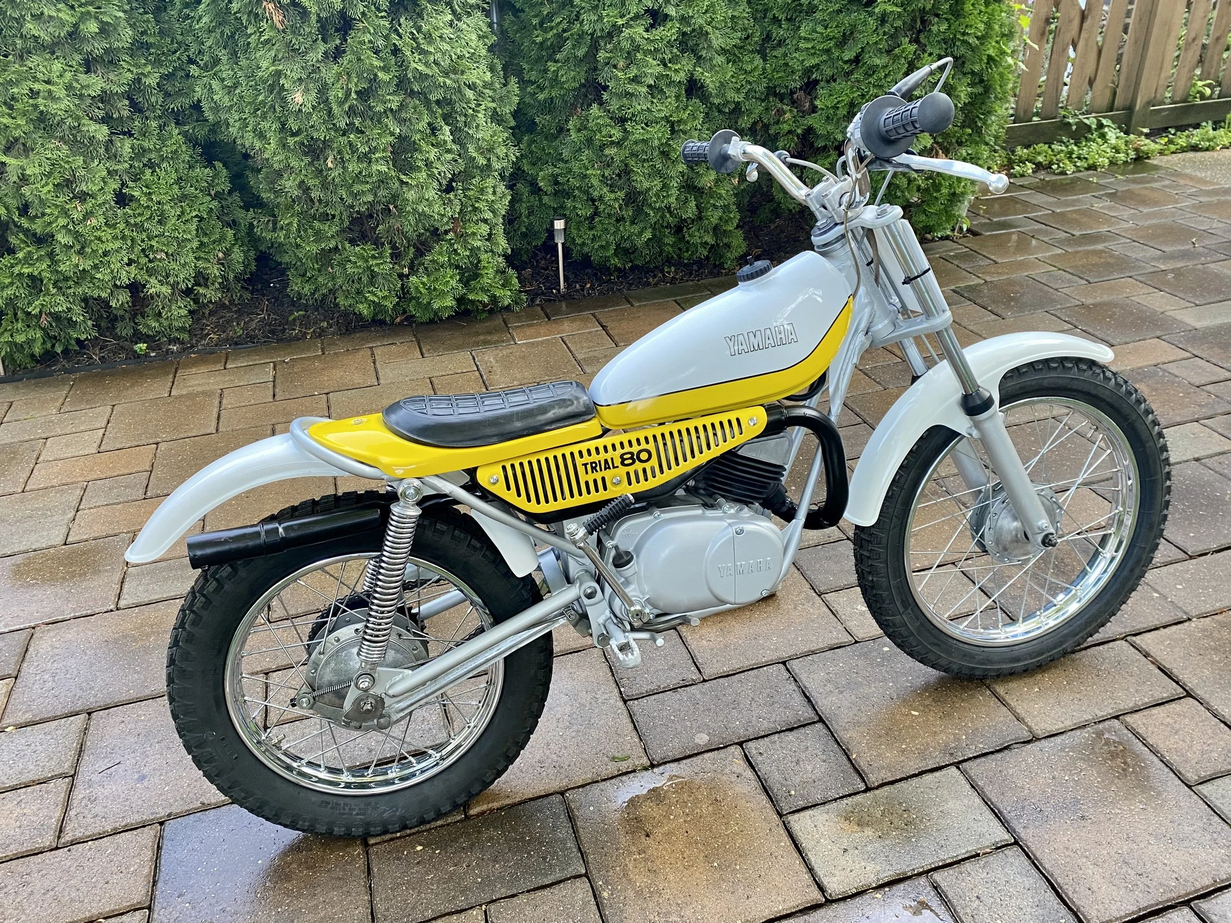SOLD // Yamaha TY80 Trials 1974 Yellow — FCM Enterprises, LLC