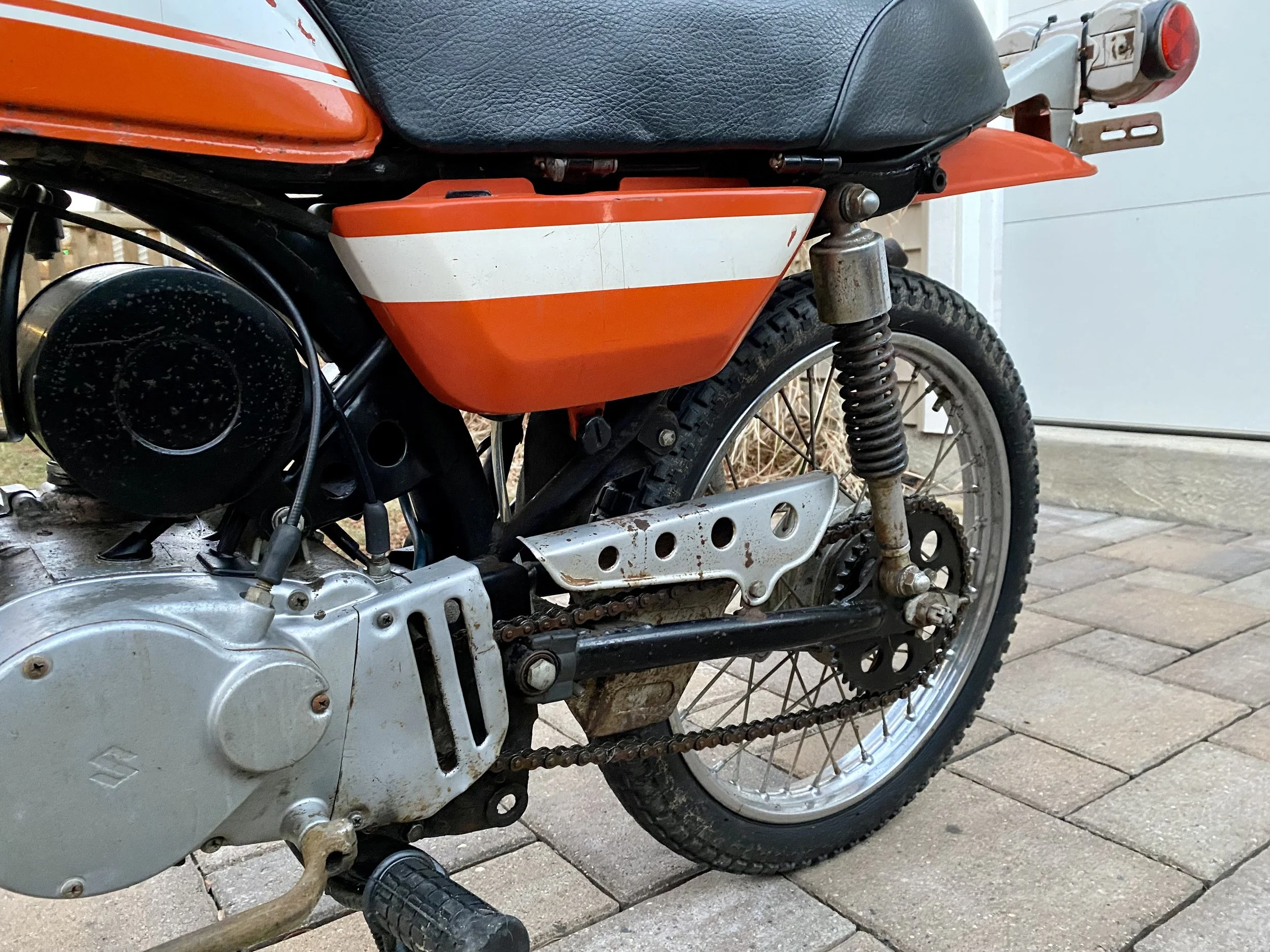 Suzuki TS50J Gaucho 1972 Orange — FCM Enterprises, LLC