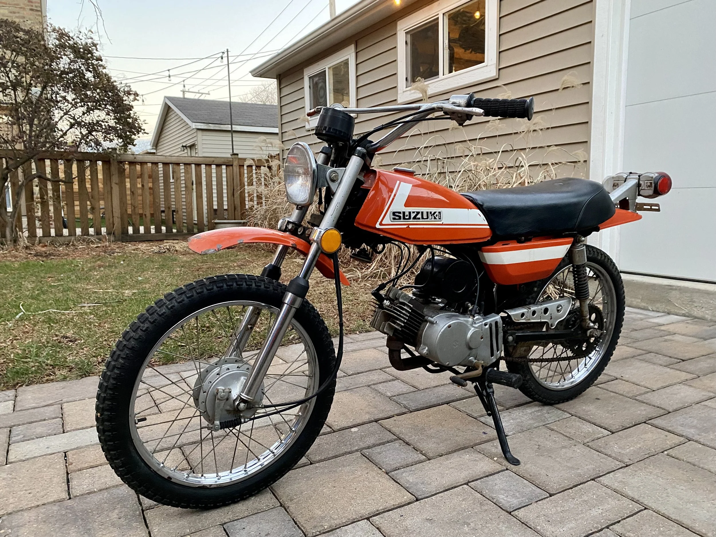 Suzuki TS50J Gaucho 1972 Orange — FCM Enterprises, LLC