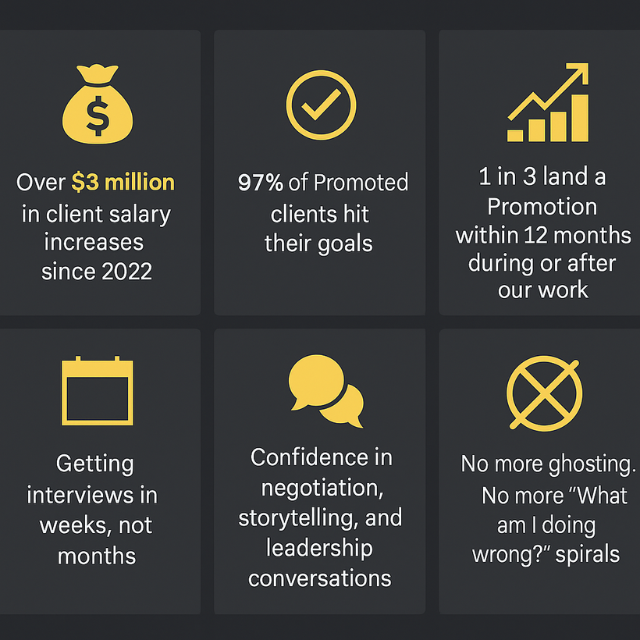 Career Progression, Career Coaching, and Resume Writing